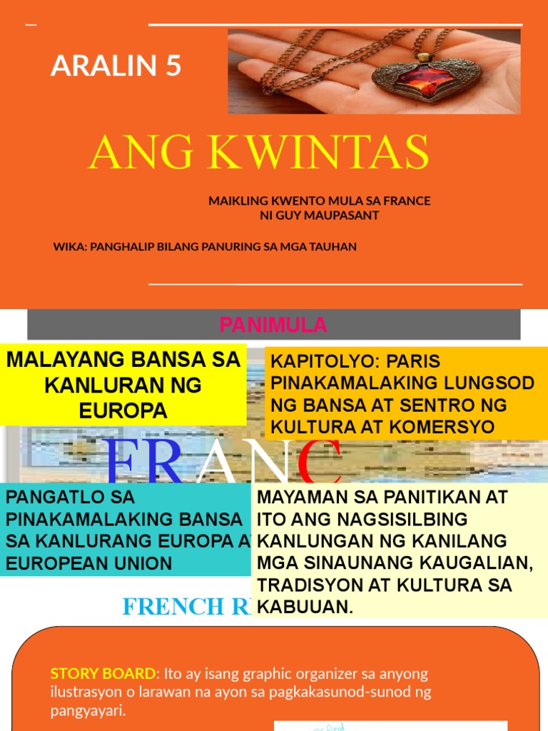 PTT Aralin 4 Ang Kwintas | PDF