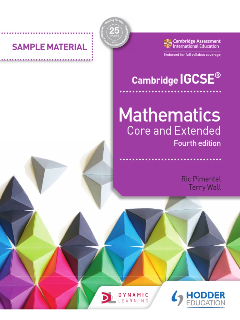 IGCSE Math Core Ext SO | PDF | Derivative | Quadratic Equation