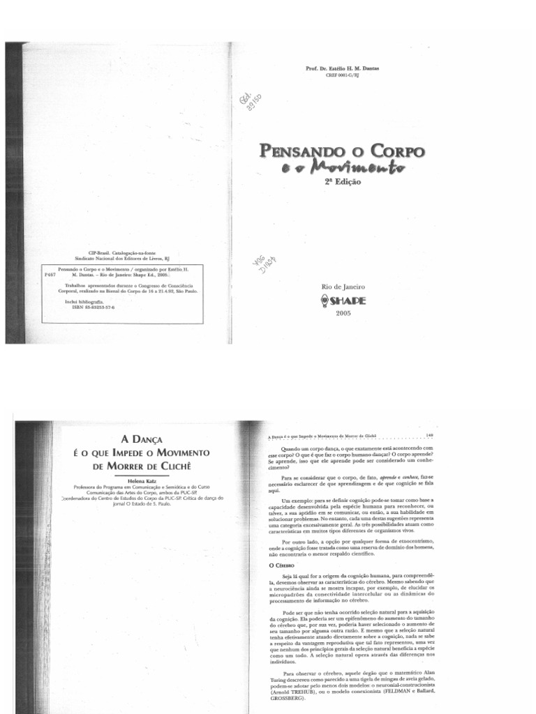 Pensando o Corpo e o Movimento | PDF