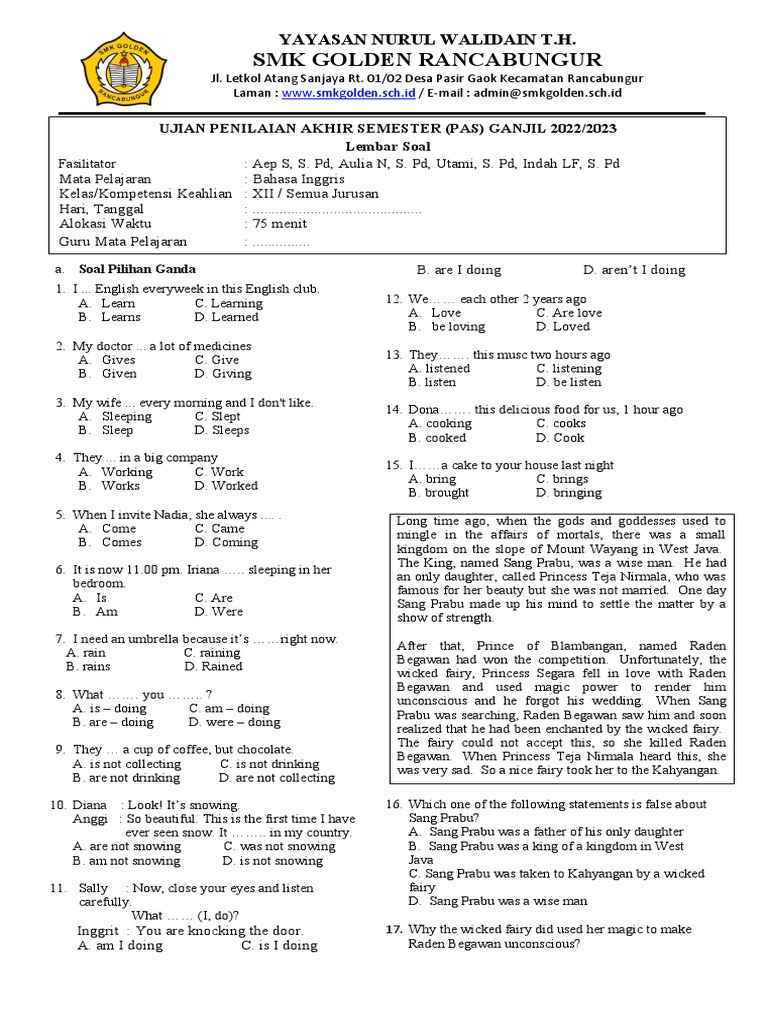 Format Pas 2022 | PDF