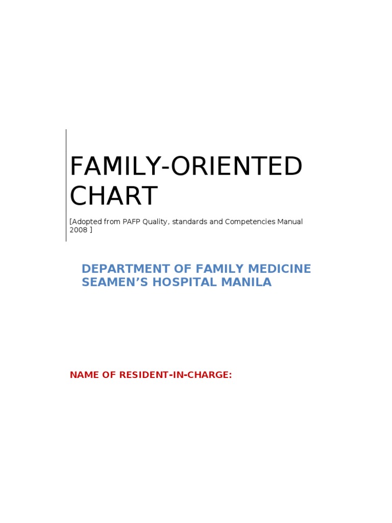 Family Oriented Medical Record | PDF | Medicine | Clinical Medicine