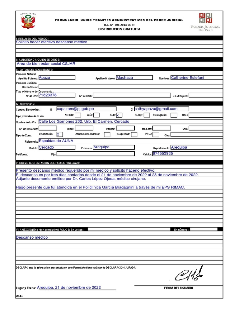 Fut Descanso Medico 21 Nov | PDF