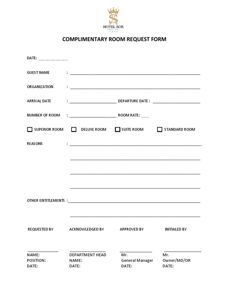 FOC FORM-Complimentary Request Form | PDF