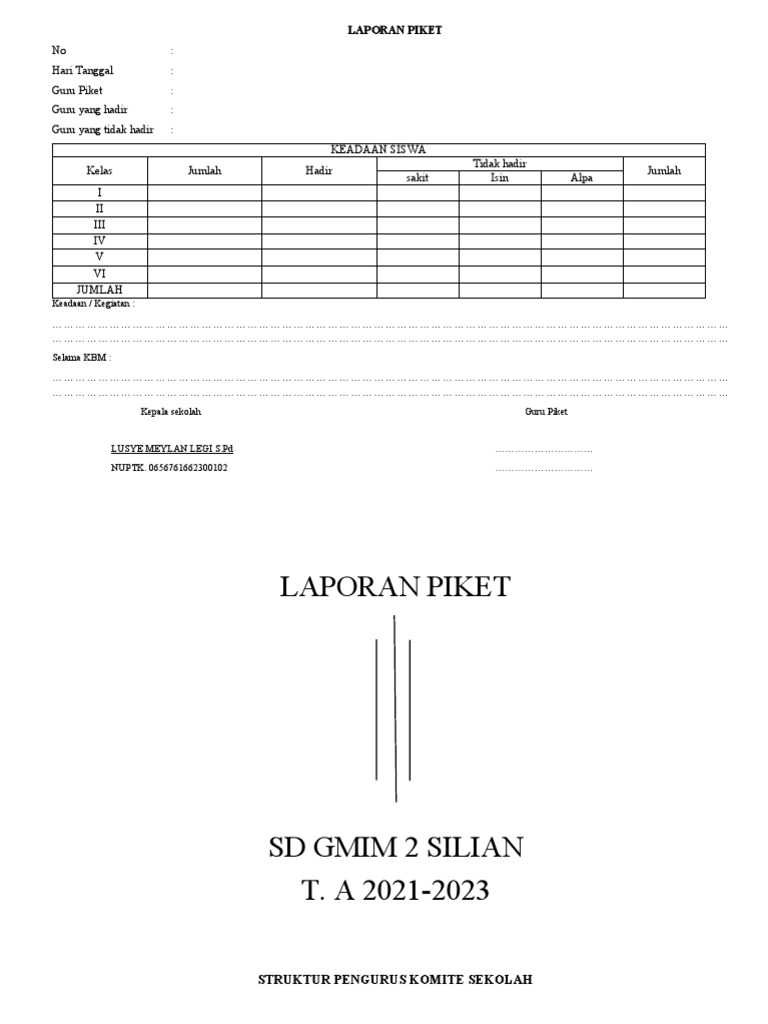 Laporan Piket | PDF