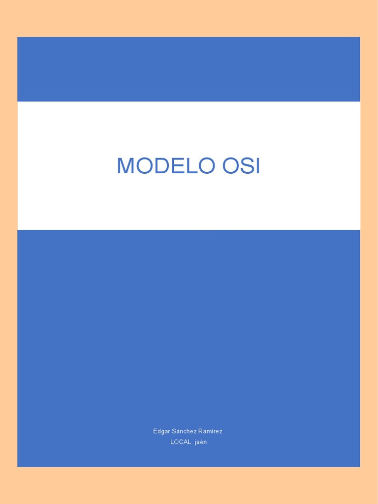 Introducción al Modelo OSI en Redes | PDF | Red de computadoras | Modelo osi