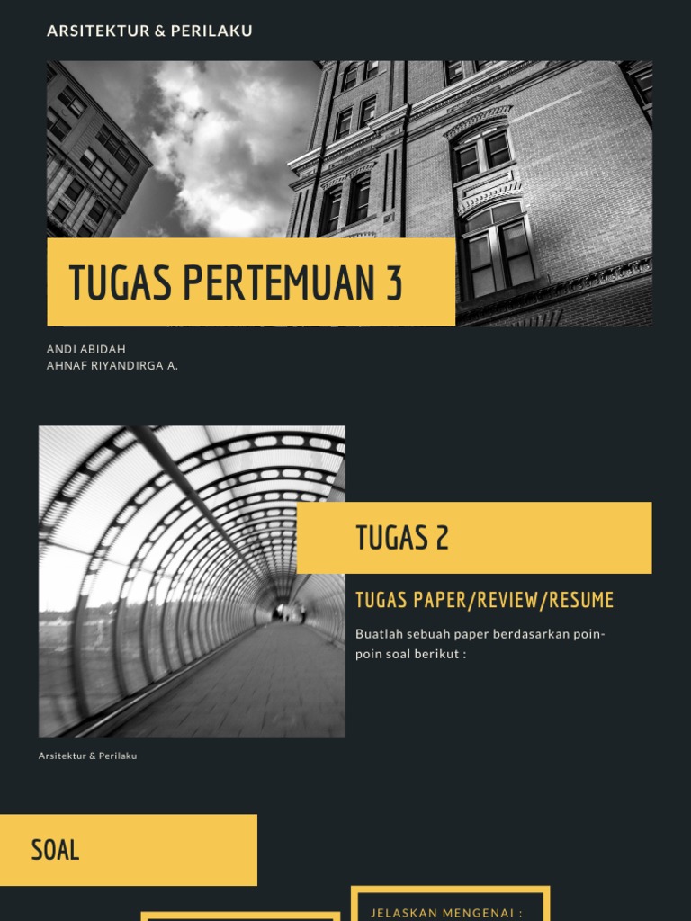 (Arsi Dan Perilaku) 03 Tugas 2 Arsitektur Perilaku | PDF