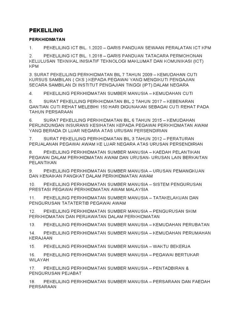 PEKELILING & BORANG Myportfolio | PDF