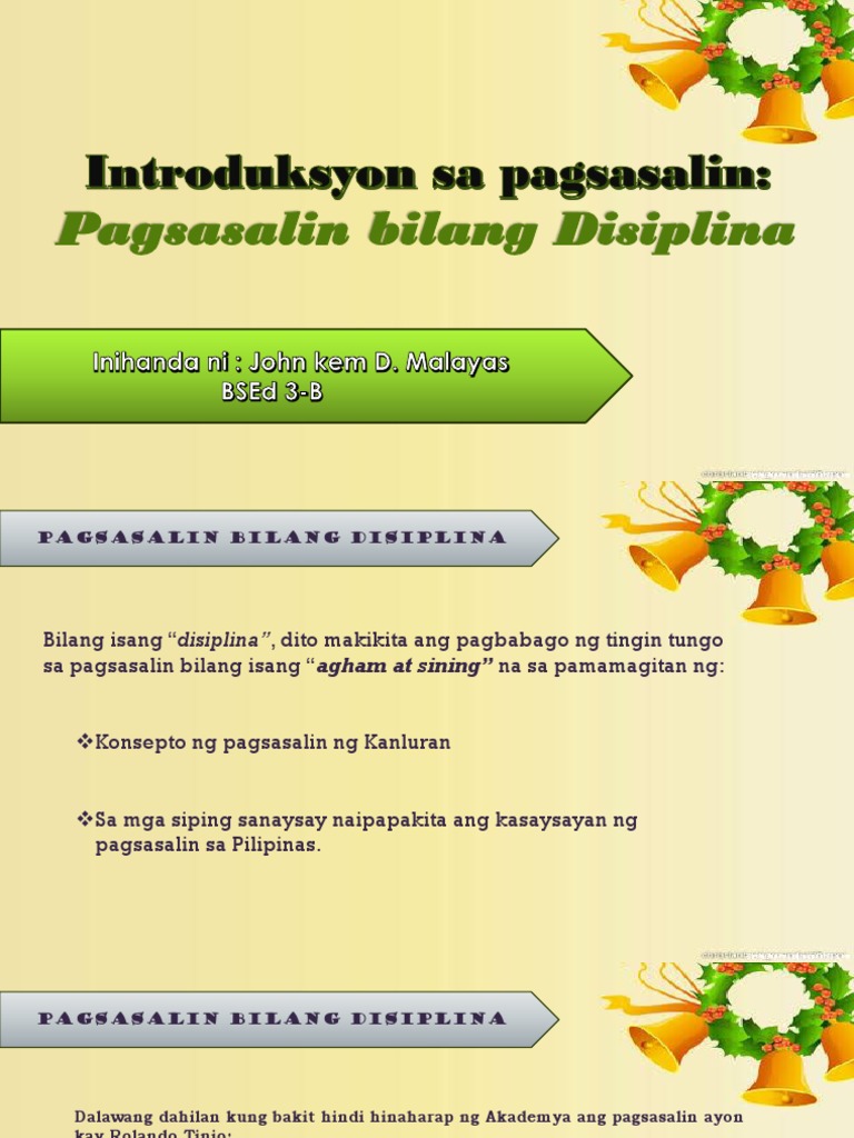 Introduksiyon Sa Pagsasalin | PDF