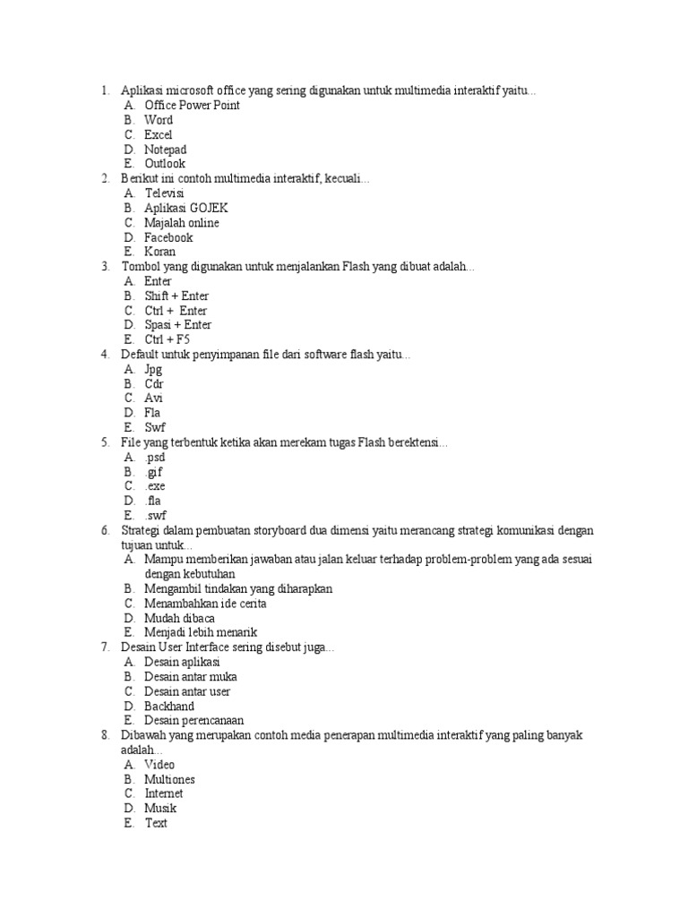 Soal Dmi Elham | PDF | Game & Aktivitas | Komputer