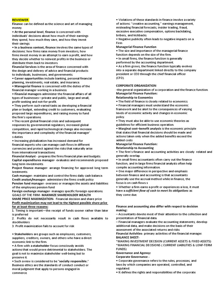 Reviewer | Download Free PDF | Financial Markets | Securities (Finance)