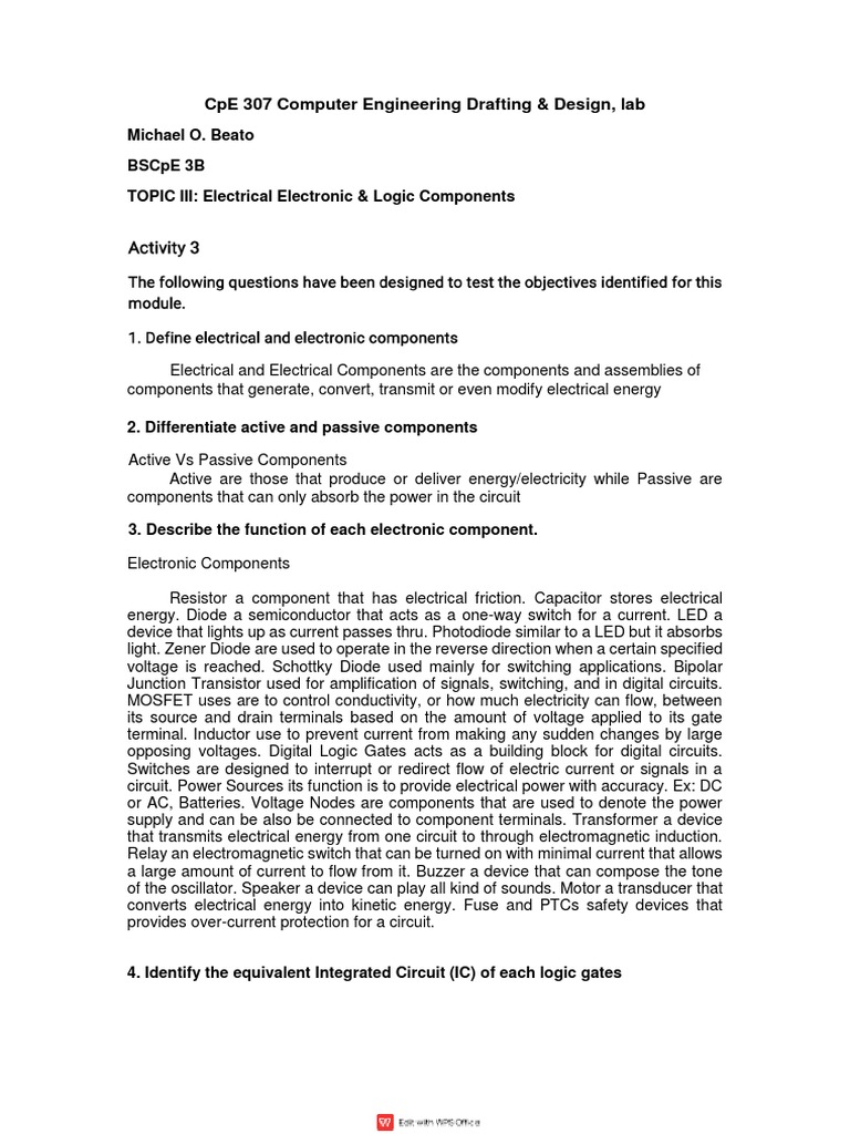 Beato Bscpe3b Cedd Act3 Edited | PDF | Logic Gate | Electronic Component