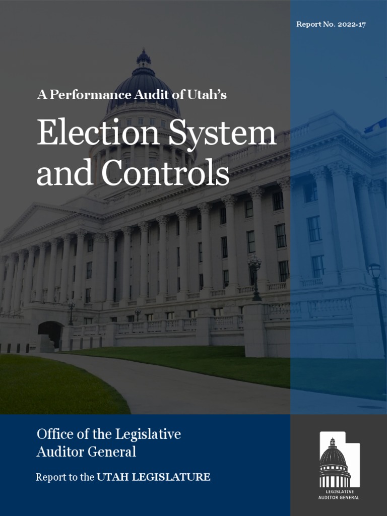 2022 Utah Election Audit | PDF | Internal Control | Electoral Fraud