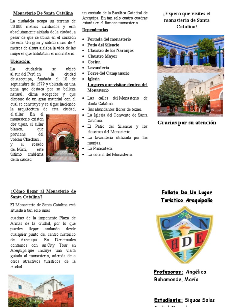 Monasterio de Santa Catalina | PDF | Edificios y estructuras