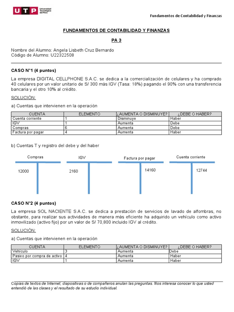 Semana 11 - PA3 - Partida Doble | PDF Semana 11 - PA3 - Partida Doble | PDF