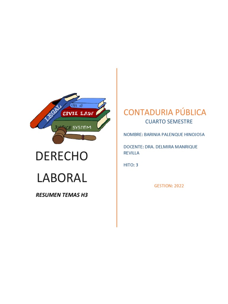 Resumen Hito 3 - Derecho Laboral | PDF | Organización Internacional del Trabajo | Derecho laboral