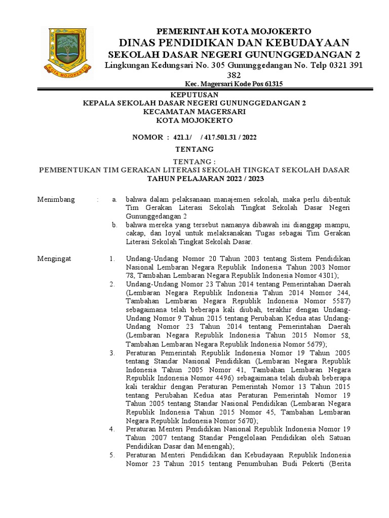 SK GLS 2022 - 2023 | PDF