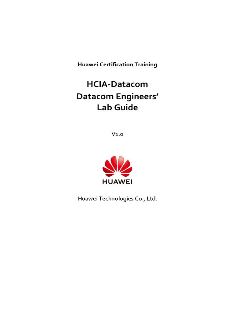 HCIA-Datacom V1.0 Lab Guide | PDF | Computer Network | Command Line Interface