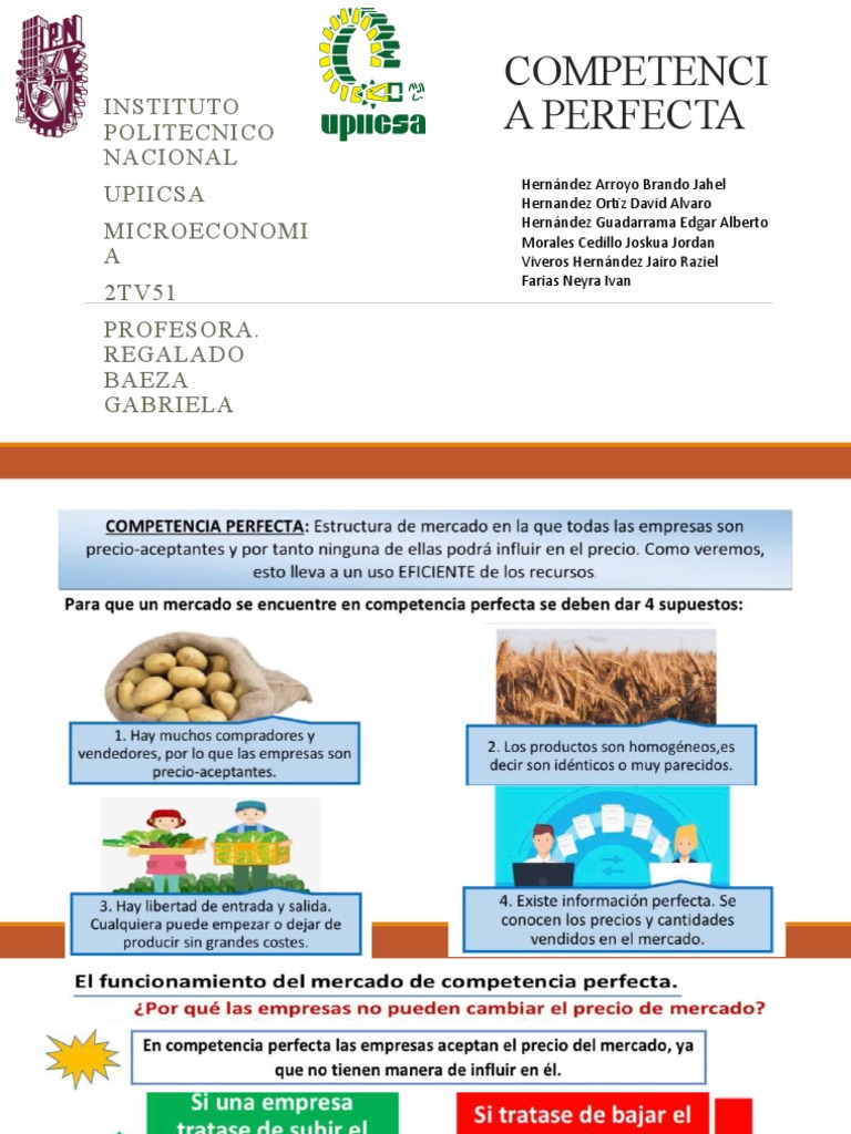 Exp Competencia Perfecta | PDF | Mercado (economía) | Oferta (economía)