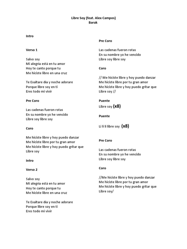 Libre Soy | PDF