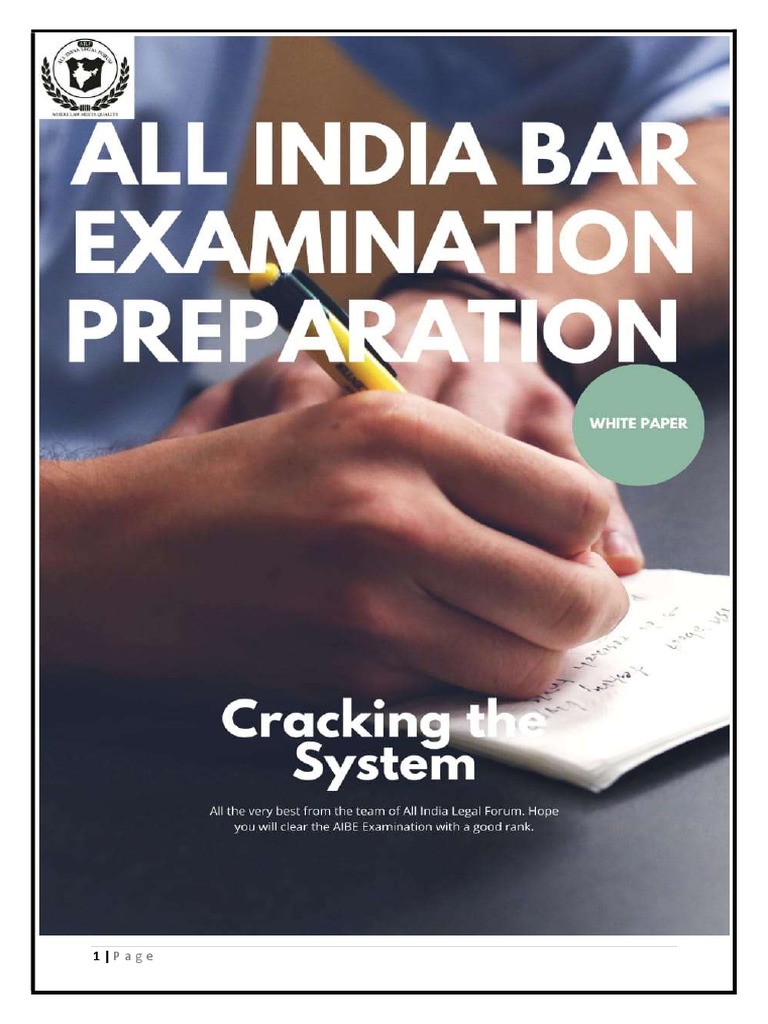 Aibe | PDF | Advocate | Test (Assessment)