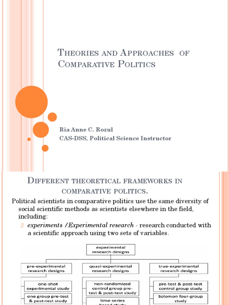 5 Theories and Approaches of Comparative Politics | PDF | Political ...