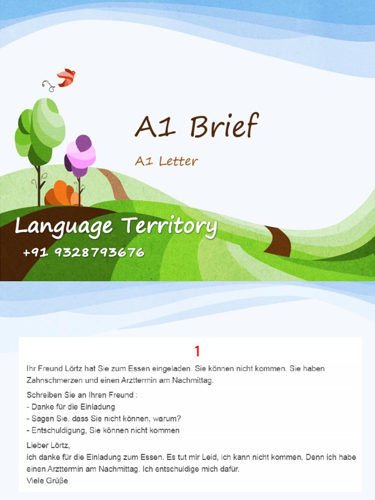 A1 Letter Writing. | PDF