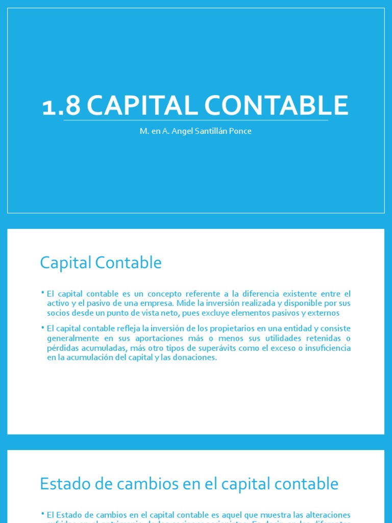 Capital Contable | PDF | Balance presupuestario del gobierno | Balance de pagos