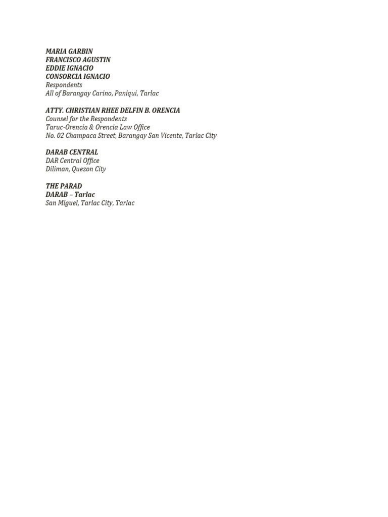 Affidavit of Service Garbin | PDF | Cooking, Food & Wine | Law