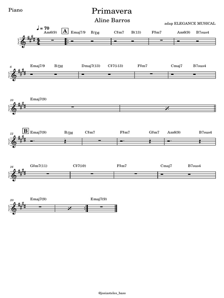 É Primavera Piano | PDF