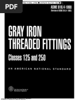 ANSI ASME B1.5 Acme Standard | PDF | Screw | Machining