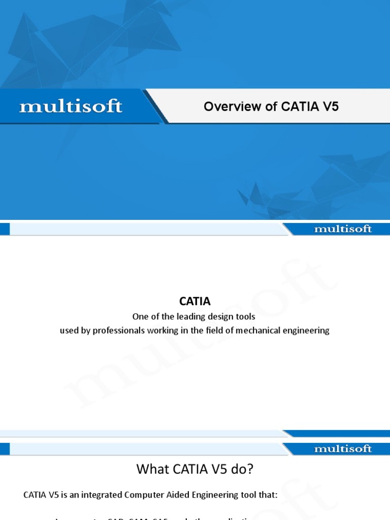 Overview of Catia V5.8391499.Powerpoint | PDF | Computers