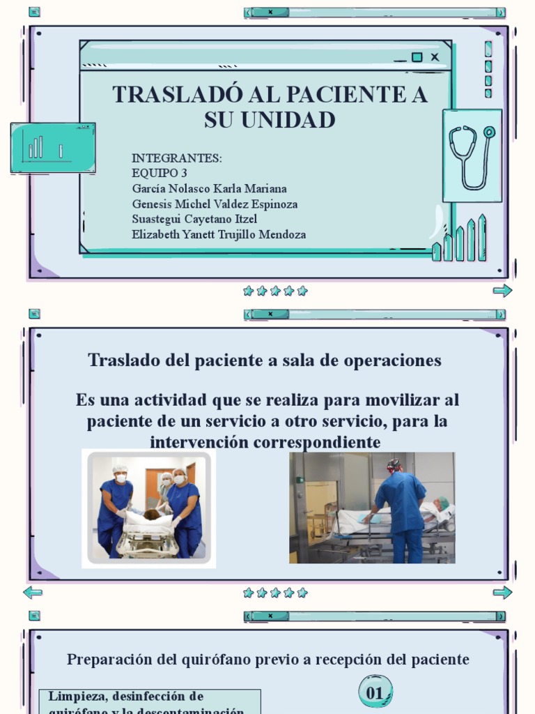 Traslado Al Paciente A Su Unidad | PDF | Hospital | Medicina CLINICA
