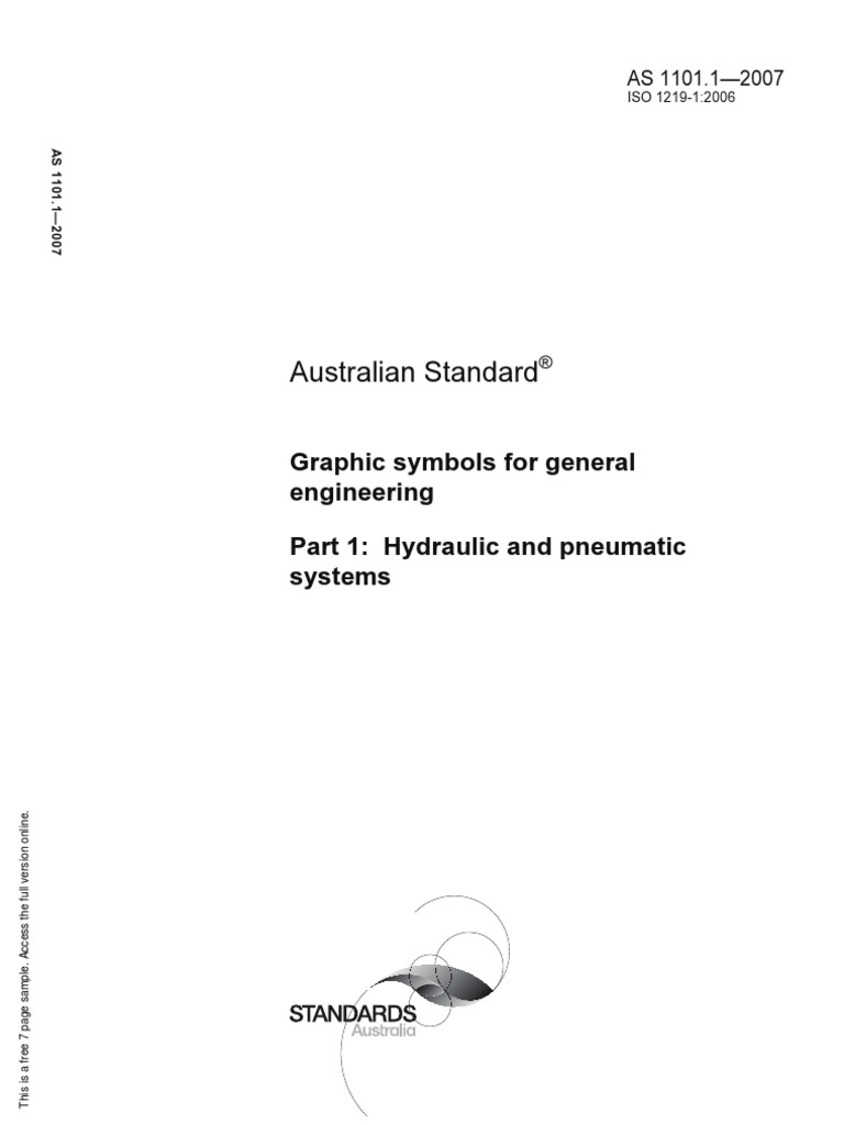 Australian Standard: Graphic Symbols For General Engineering Part 1 ...