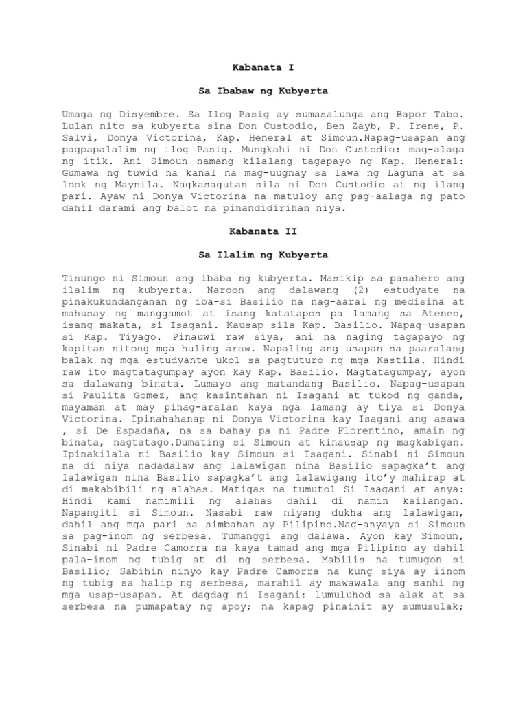 Kabanata 1 | PDF
