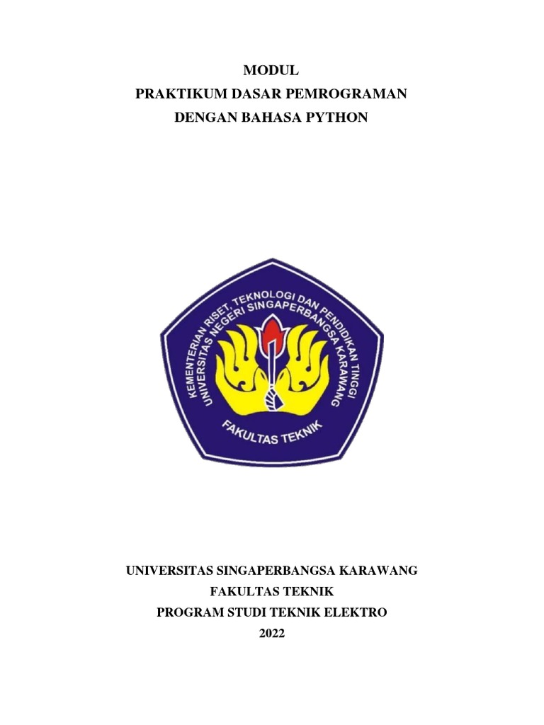 Modul Praktikum Aplikasi Pemrograman Komputer Python 2022 Pdf 