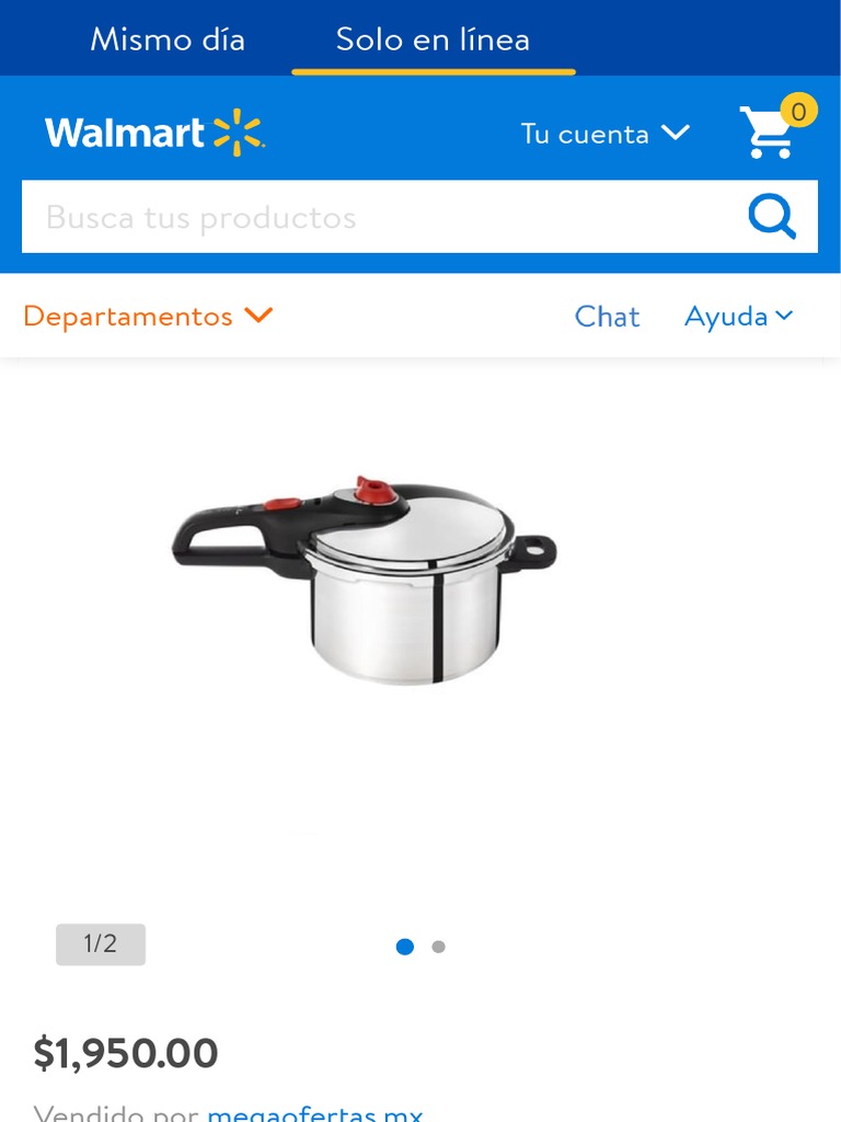 Olla Presion 6 Lts T-Fal Securede p2614632 Aluminio Tefal p2614632 Walmart en Línea | PDF
