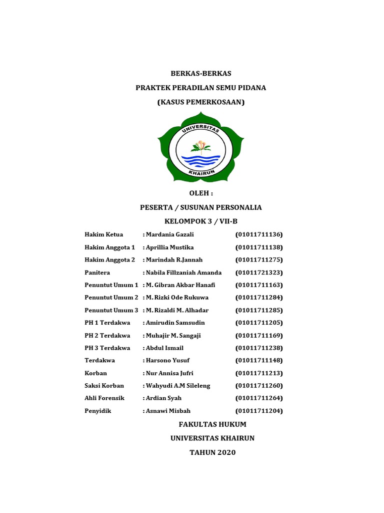 Berkas Kelompok 3 Peradilan Semu Pidana | PDF