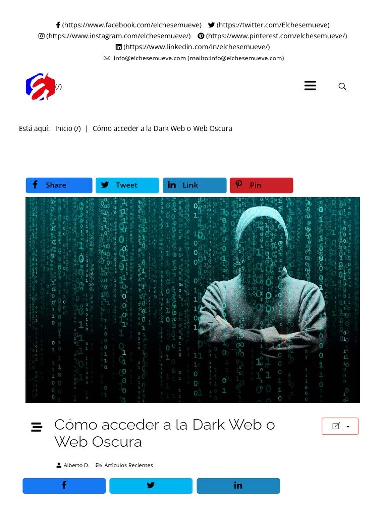 Cómo Acceder A La Dark Web o Web Oscura | Descargar gratis PDF | Red ...