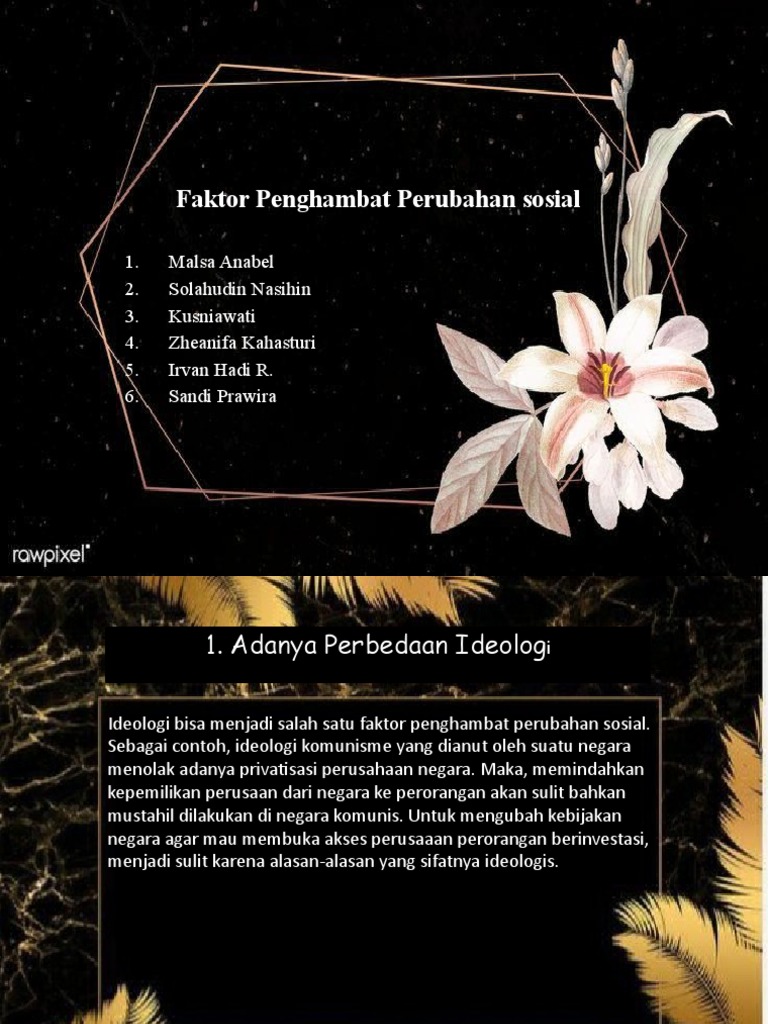 Faktor Penghambat Perubahan Sosial | PDF