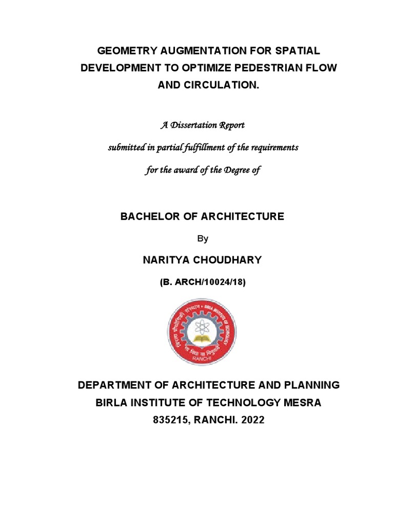 Geometry Augmentation For Spatial Development To Optimize Pedestrian ...