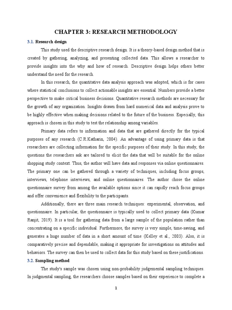CHAPTER 3 Methodology | PDF | Sampling (Statistics) | Structural Equation Modeling