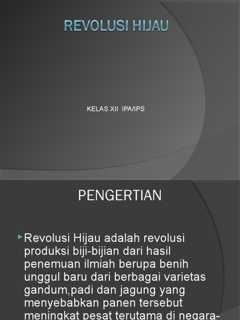 Revolusi Hijau | PDF