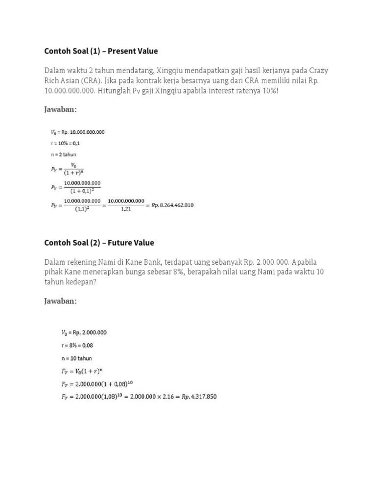 Soal2 Time Value Money Pdf