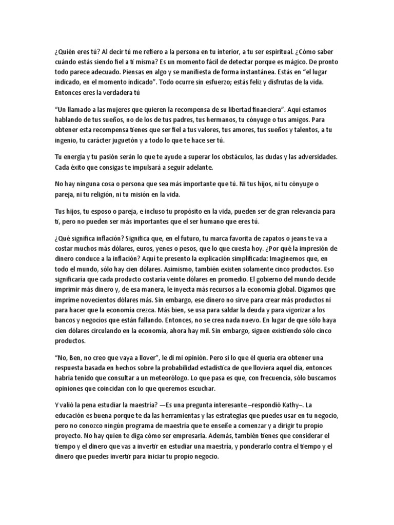 Quien Eres Tu | PDF | Mente | Dinero