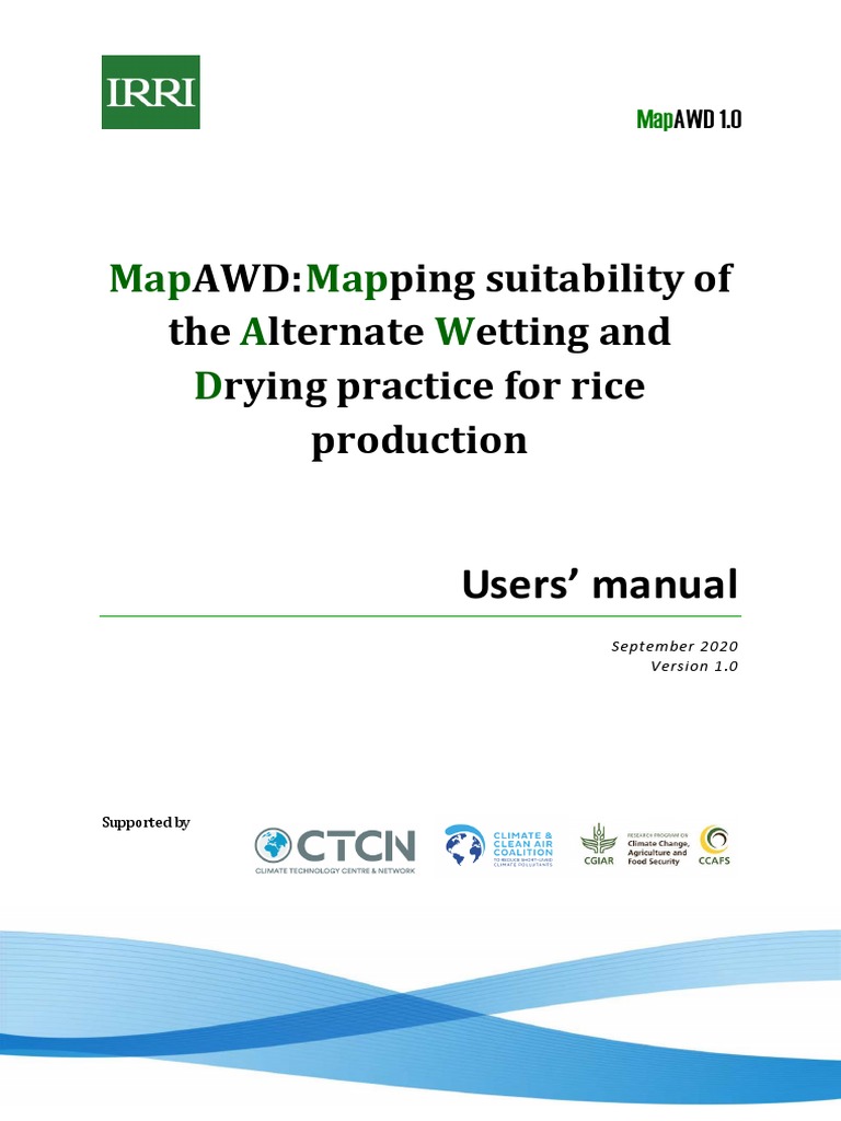 MapAWD v1 Users Manual | PDF | Microsoft Excel | Computer File