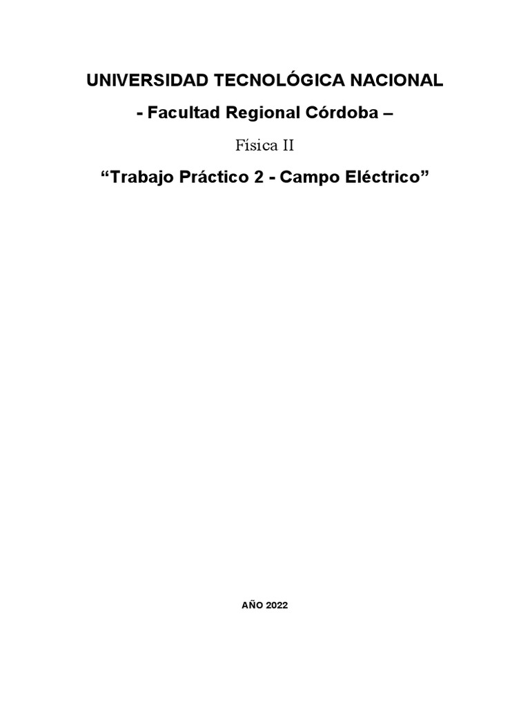TP N°2 - Electroestatica | PDF | Electricidad | Carga eléctrica