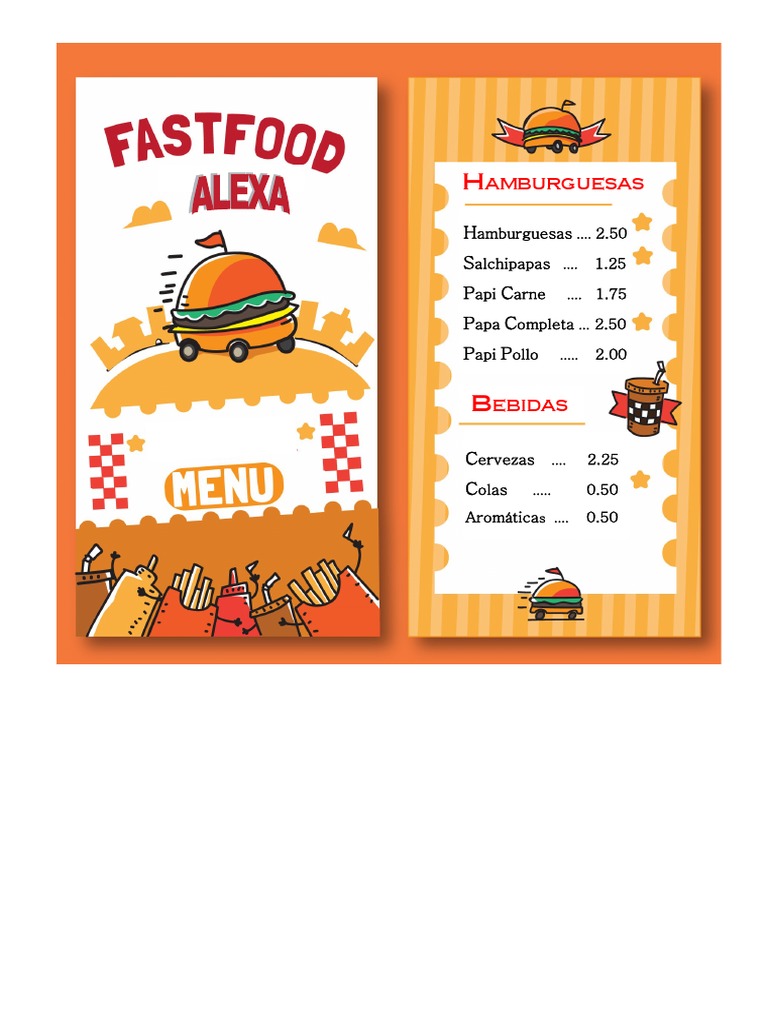 Menu Fast Food | PDF