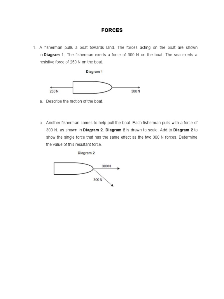 Forces WS G9 B | PDF | Science & Mathematics