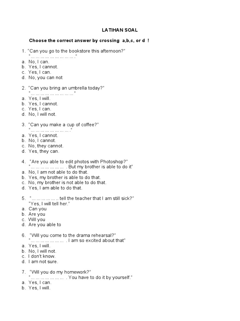 Latihan Soal Eksul Pl Pdf