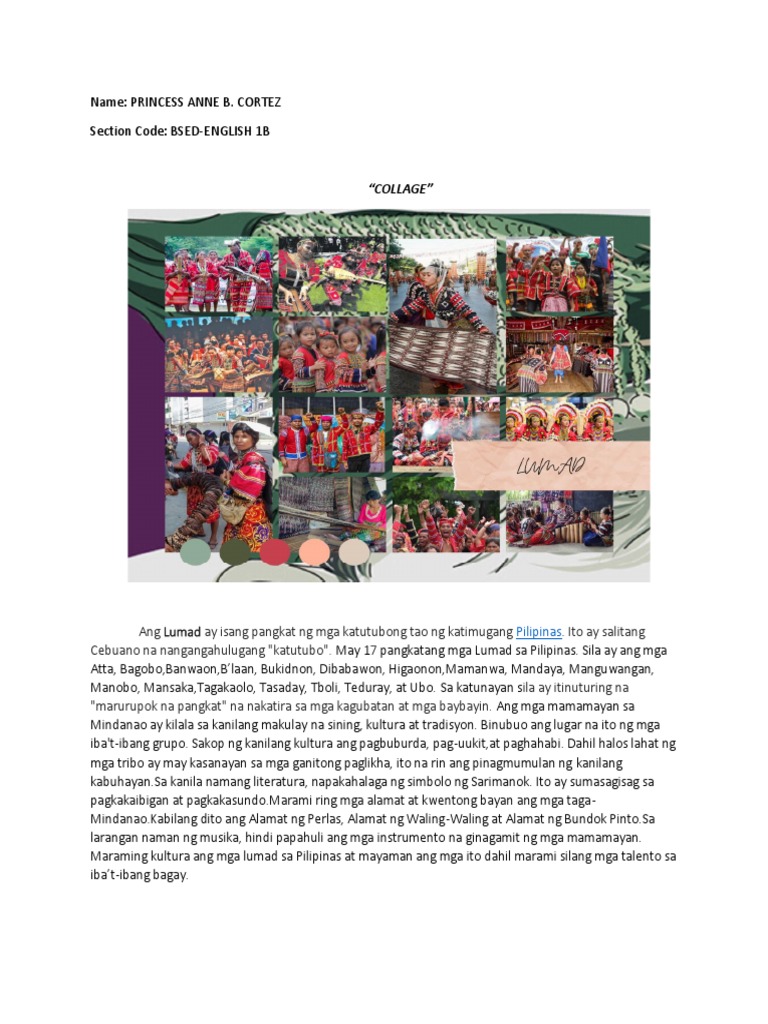 Collage and Essay | PDF